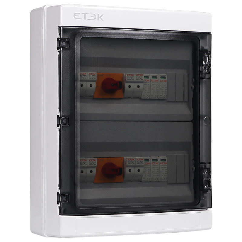 Caja combinadora EKDB-PV4/2-I 600V/1000V 4 IN 2 OUT PV con interruptor ...