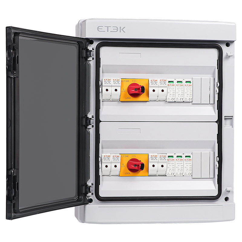 Caja combinadora EKDB-PV4/2-I 600V/1000V 4 IN 2 OUT PV con interruptor ...