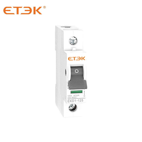 EKD1-125 Interruptor aislador MCB para desconectar un equipo o carga ...